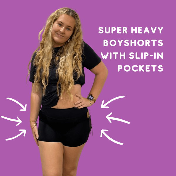 Teen boyleg period undies with pockets ~ Heavy Absorbency - Knicked ...